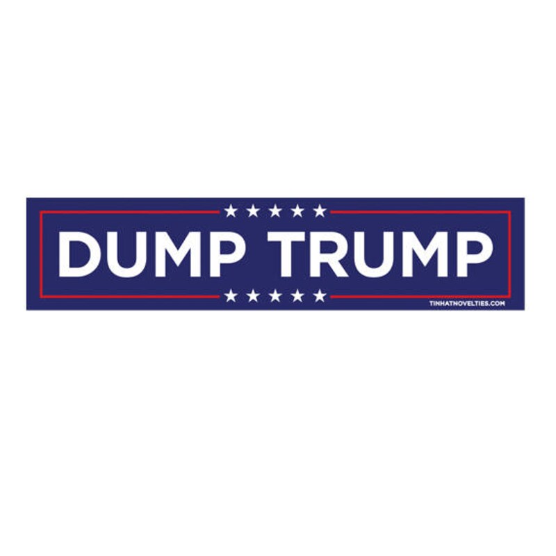 Dump Trump Bumper Sticker - Etsy