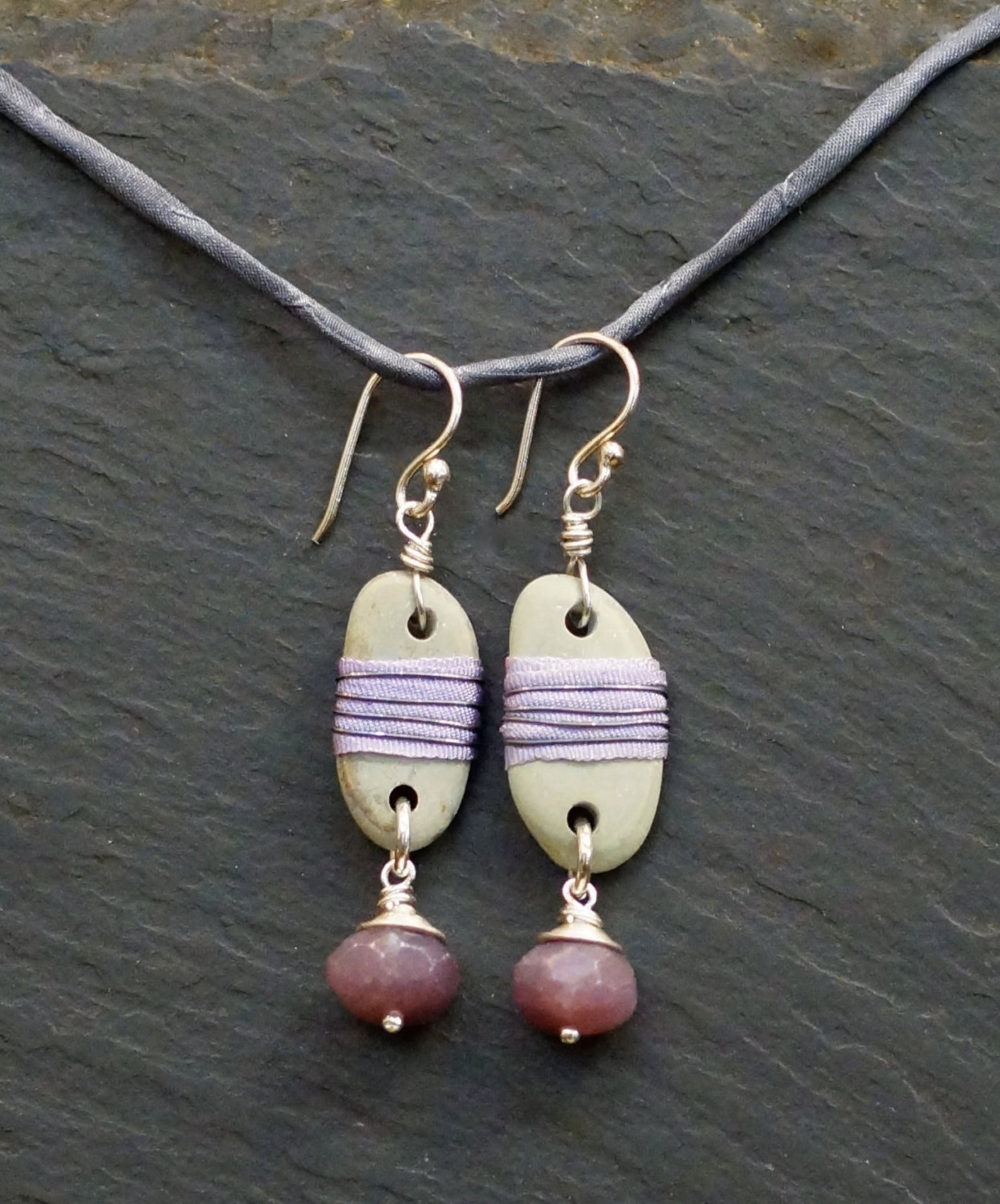Earth and Sky Zen Warrior Wrap Earrings/ More Than Skin Deep/ One World ...