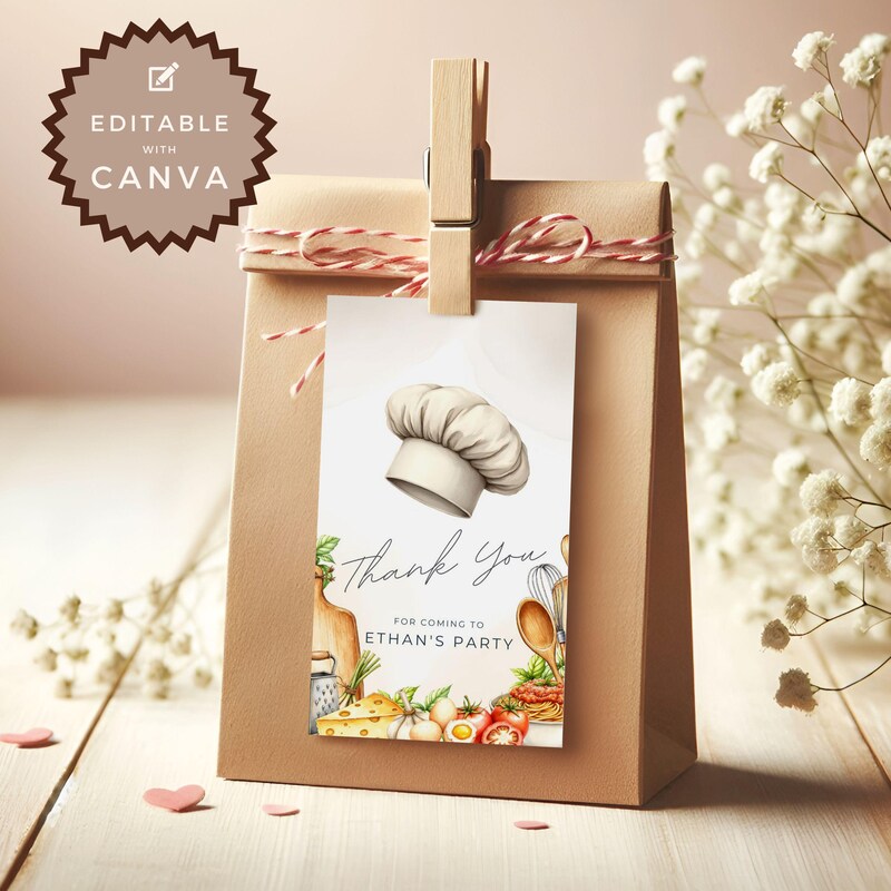 Chef Thank You Card - Etsy