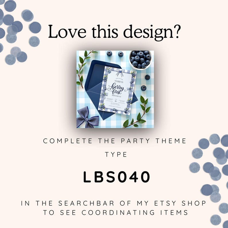 Berry First Birthday Thank You Label, Blueberry Favor Tag Template ...