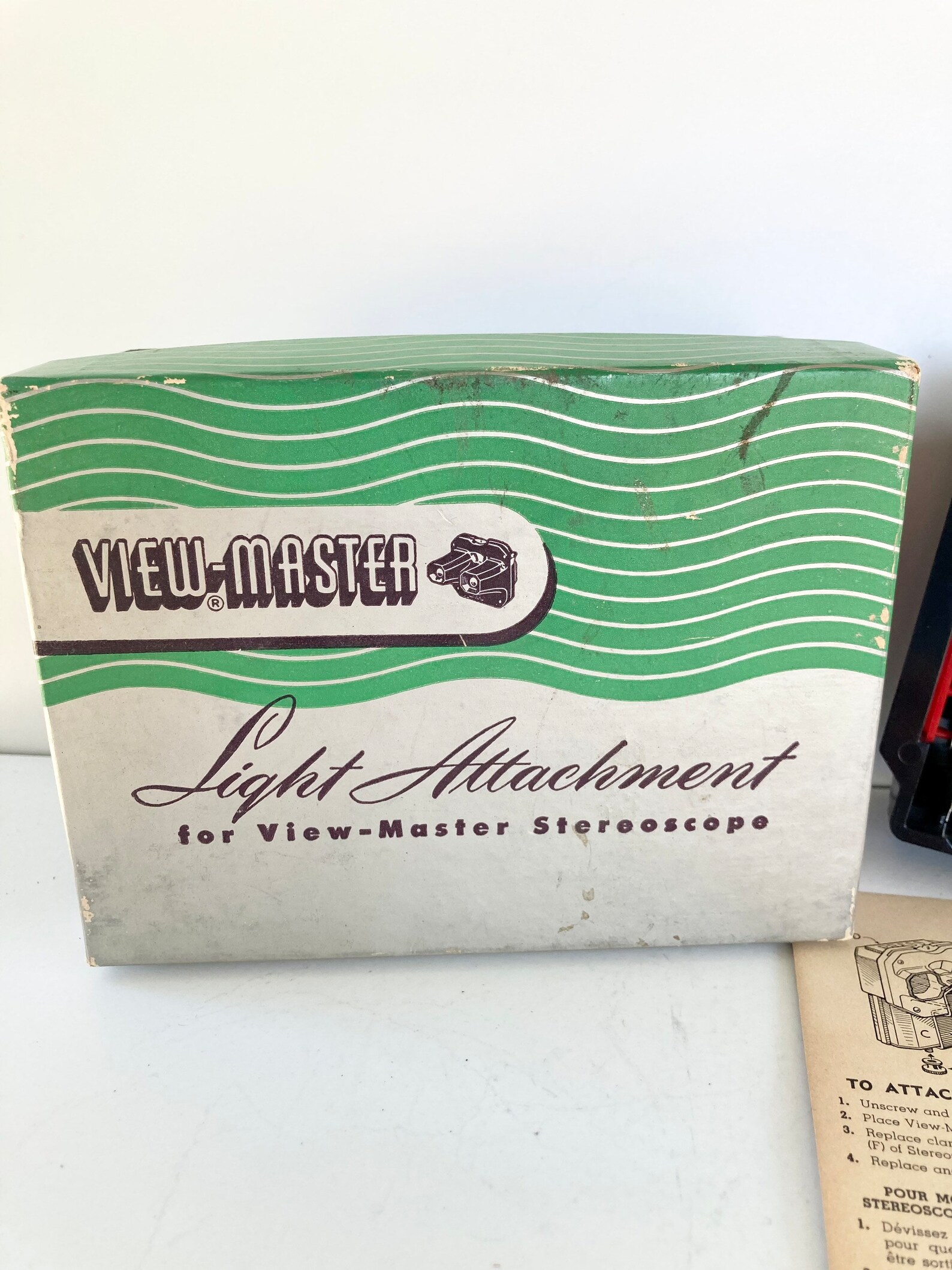 Vintage View-master Stereoscope Light Attachment in Original Box ...