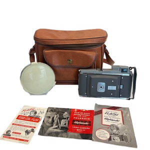 Vintage Polaroid Camera - Polaroid Model 80 Land Camera Outfit ...
