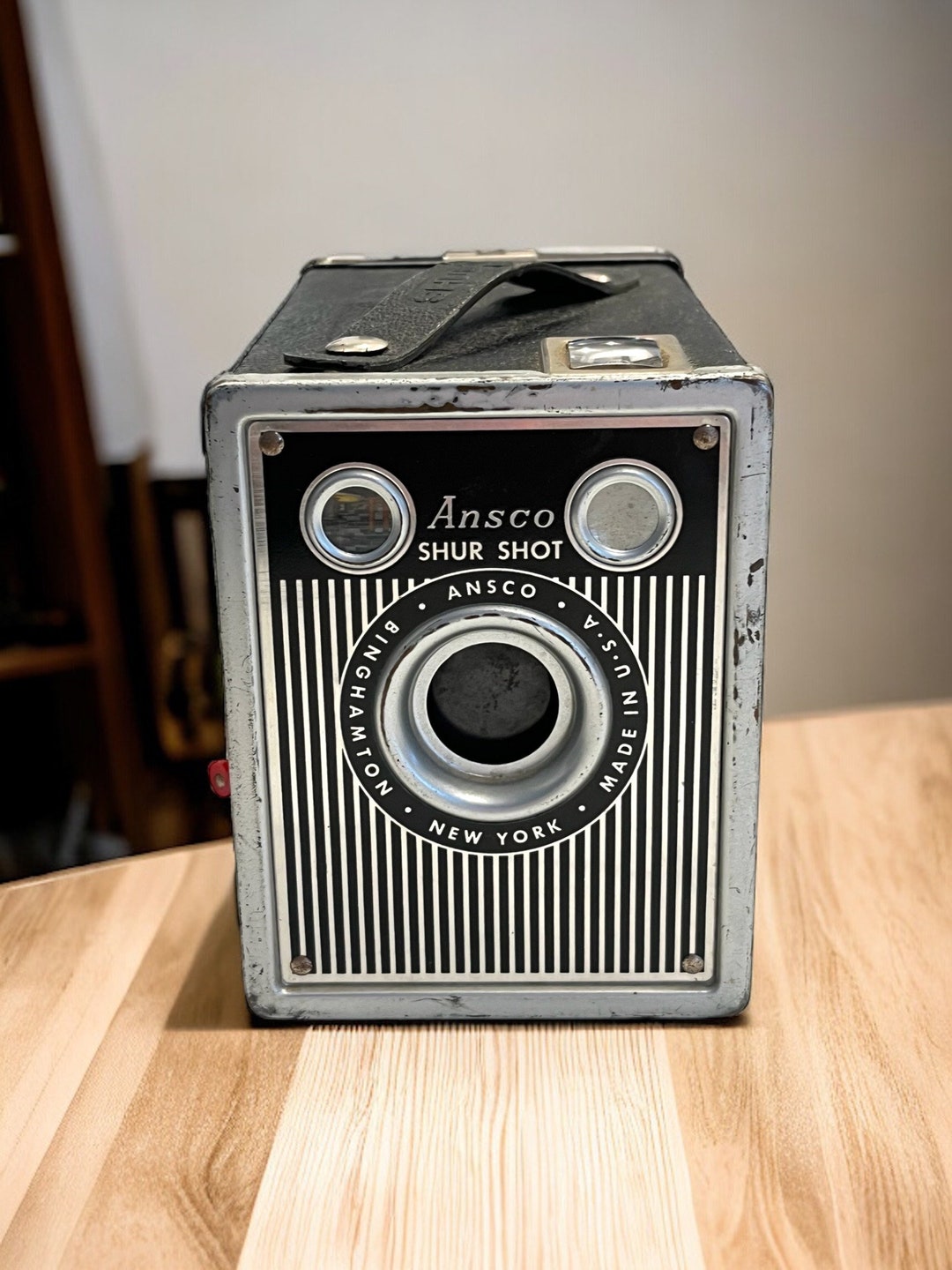 Vintage Film Box Camera - Ansco Shur Shot Art Deco Box Camera - Check ...