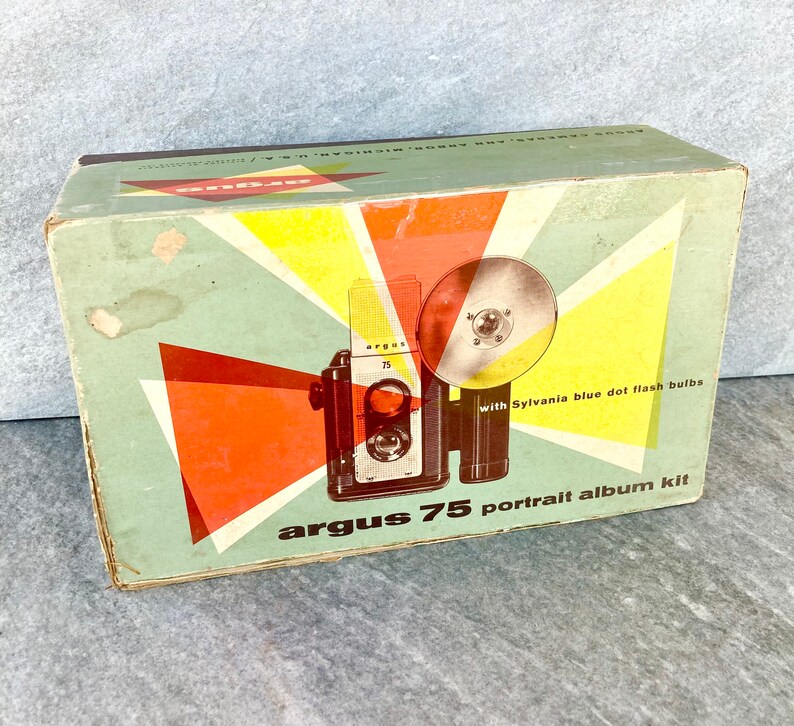 Vintage Twin Lens Reflex Film Camera Argus 75 Camera Outfit | Etsy