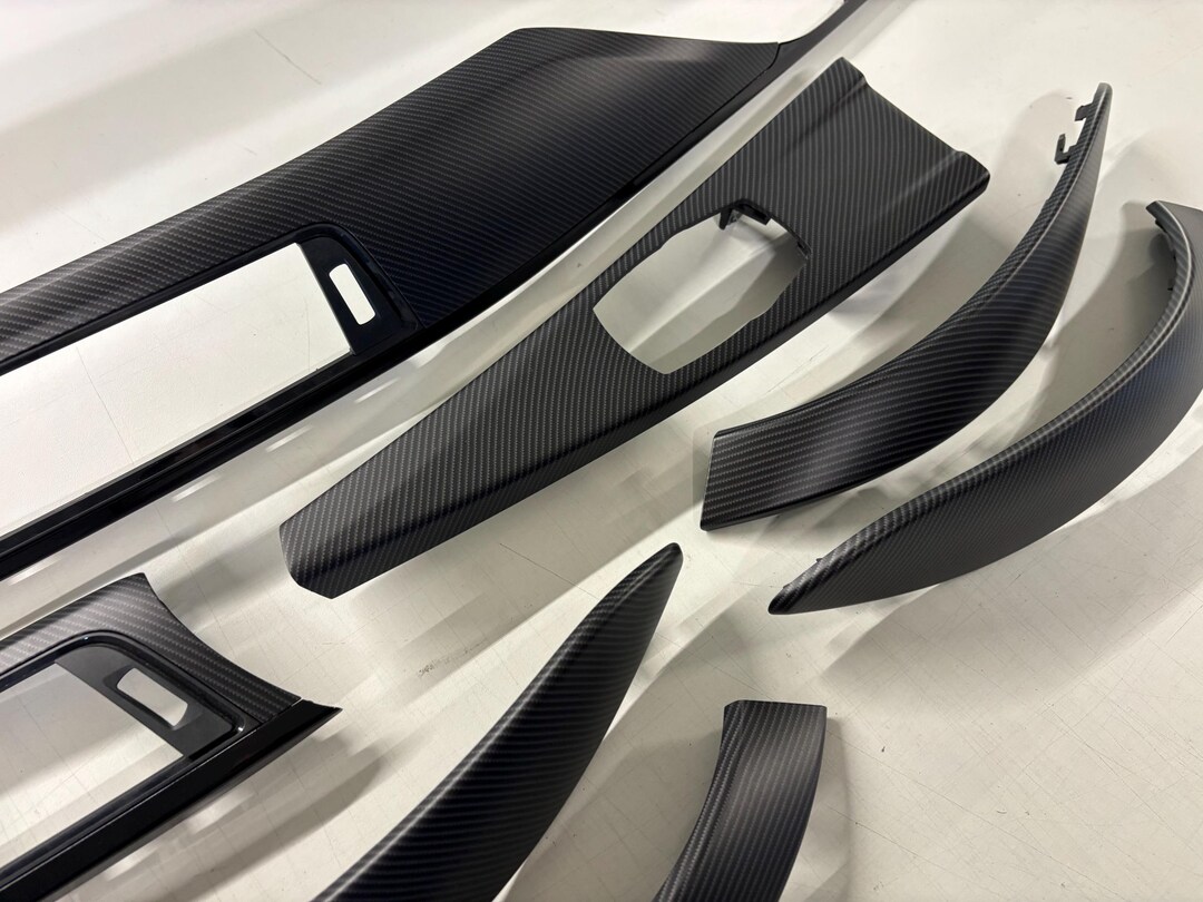BMW F30 F31 F32 F34 F36 F80 F82 Matte CARBON Fiber Interior Trim Set ...