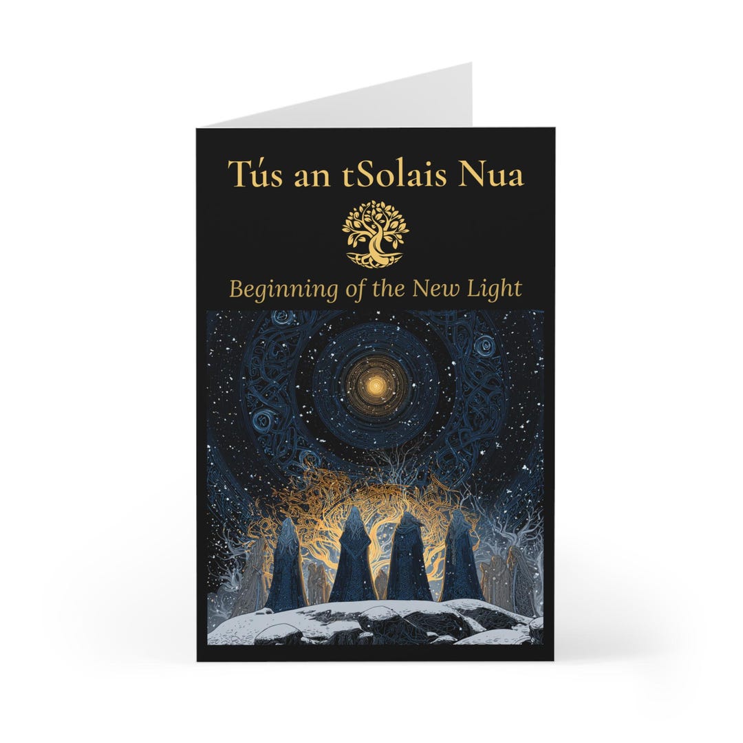 Celtic Pagan Winter Solstice Card, 7 Cards, Envelopes Included - Etsy