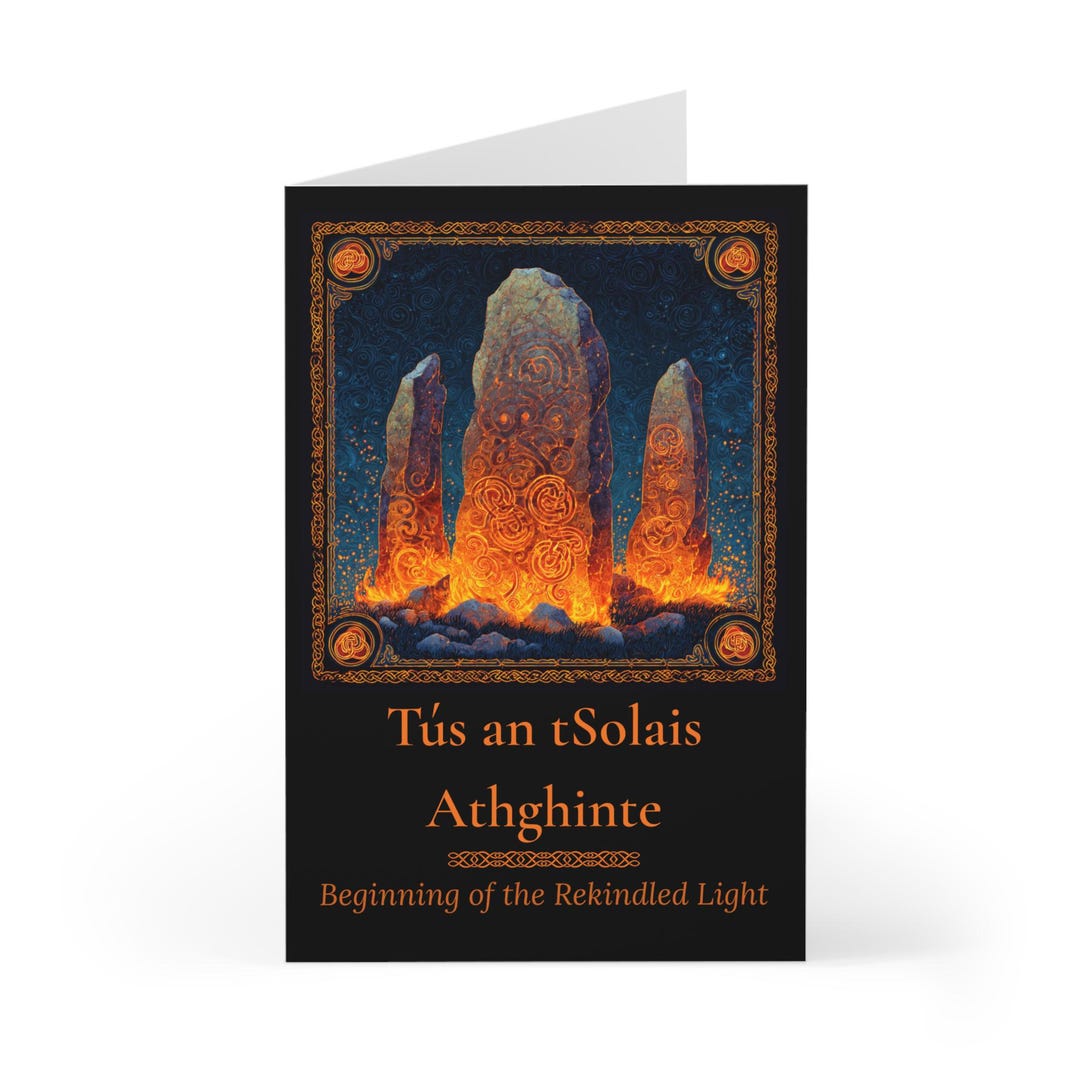 Celtic Solstice Card, Tús an Tsolais Athghinte, Beginning of the ...