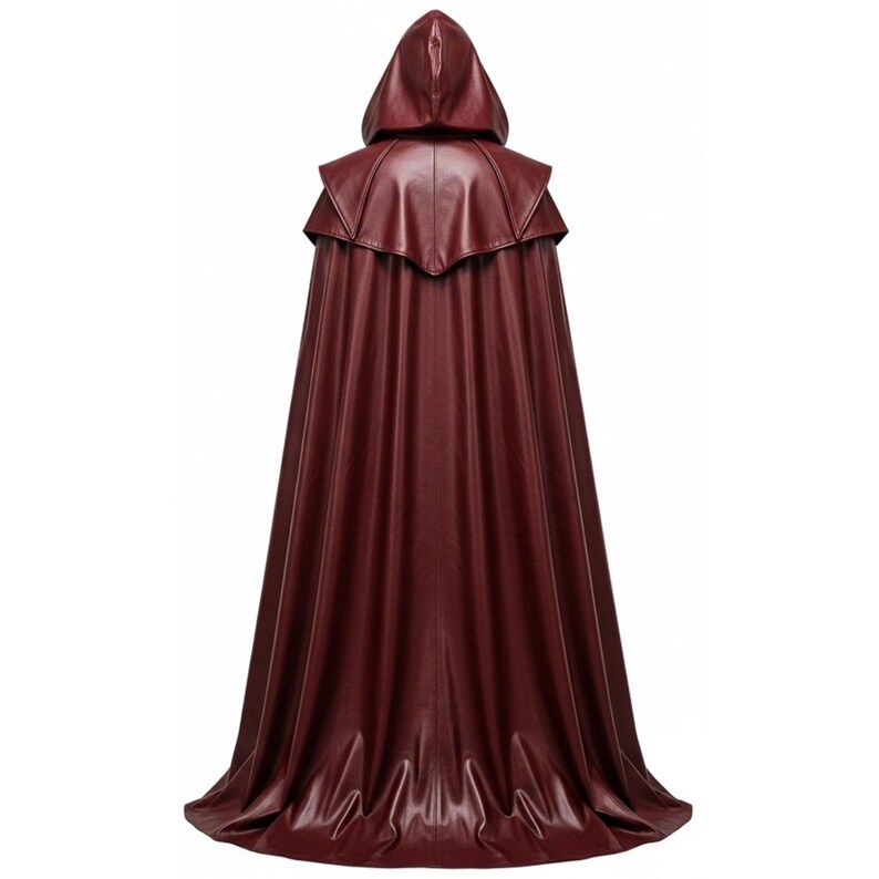 Handmade Leather Vampire Cloak With Vest – Gothic Dracula Costume ...
