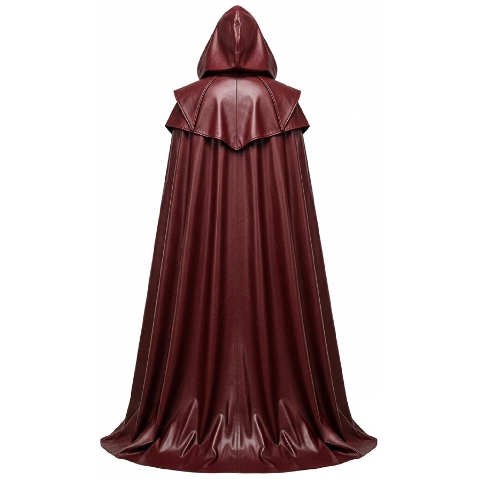 Handmade Leather Vampire Cloak With Vest – Gothic Dracula Costume ...