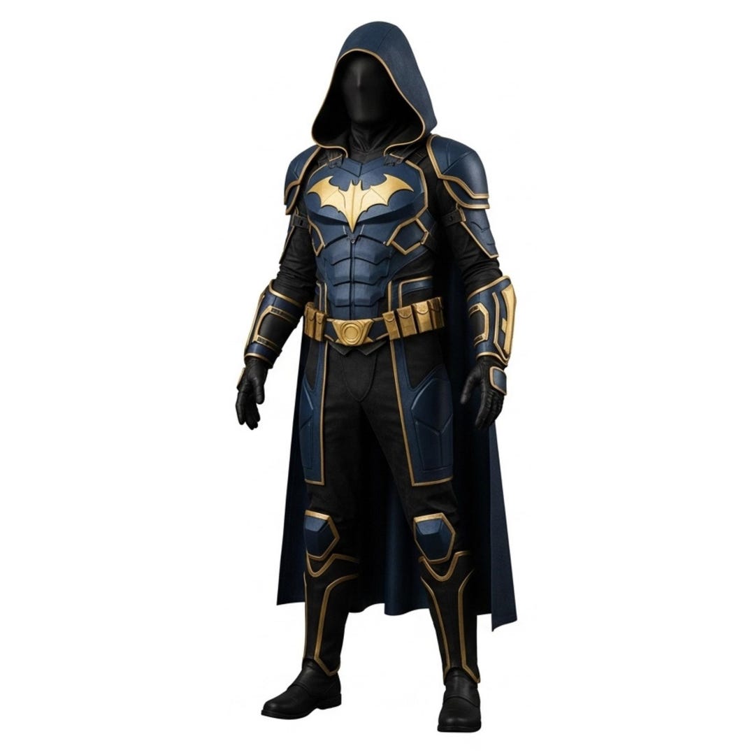 Handmade Black Leather Medieval Cloak Armor Set – Gothic Knight Batman ...
