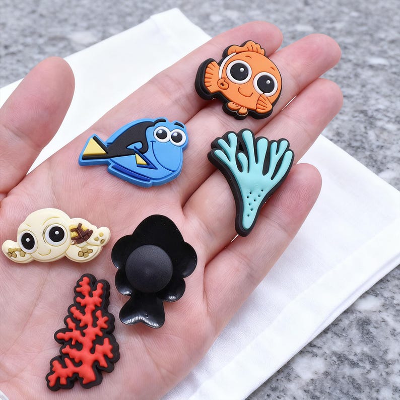 Finding Nemo & Dory Jibbitz Shoe Charms, Silicone Hole Accessories for ...
