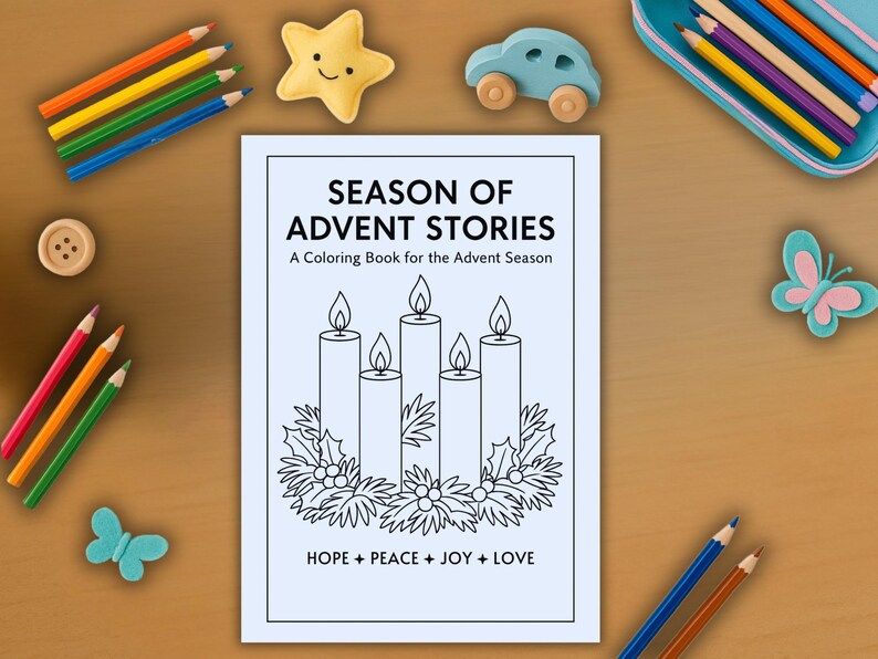 Advent Nativity Story Coloring Book for Kids (digital Download) - Etsy