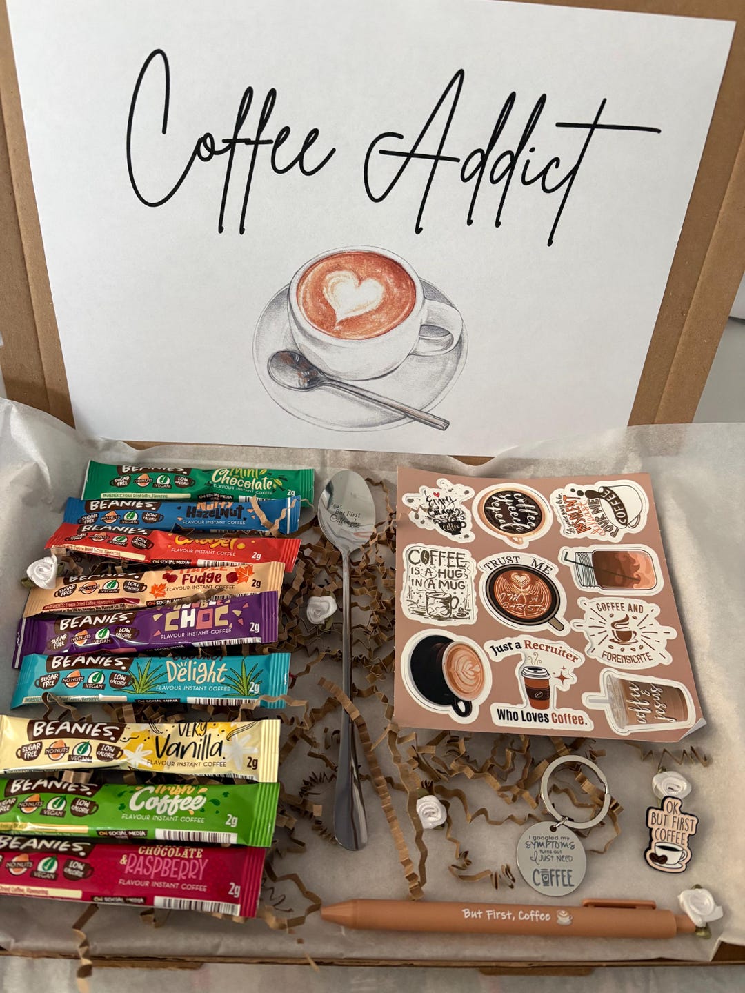Coffee Addict Gift, Coffee Hamper, Coffee Accessories Present, Coffee ...
