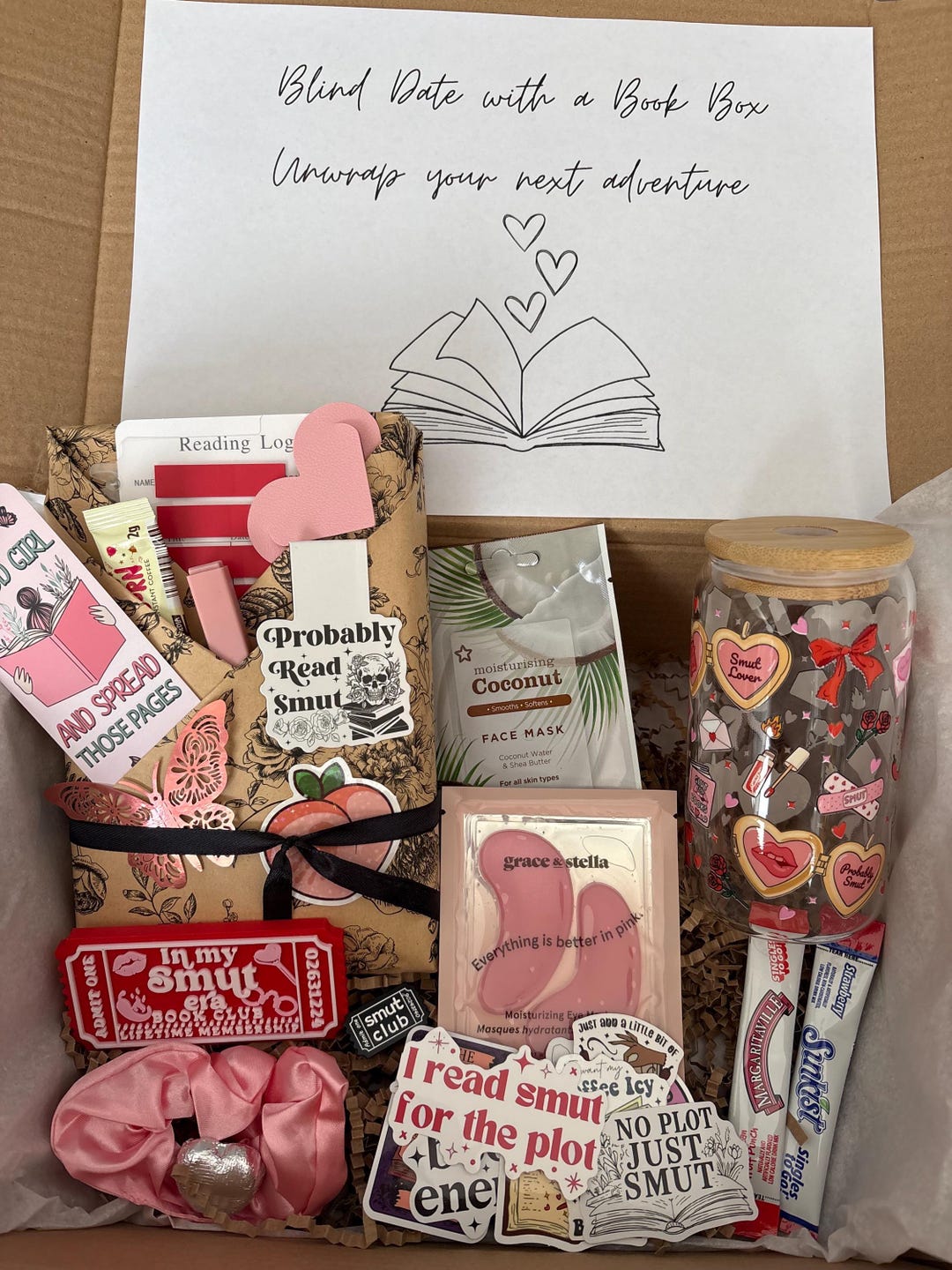 Spicy Romance Blind Date Book Box, Smut Lovers Surprise Read - Etsy