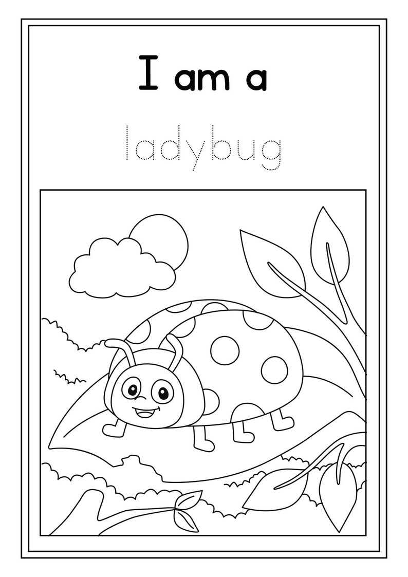 9 Minibeasts Coloring & Tracing Pages for Kids | Ant, Mosquito ...