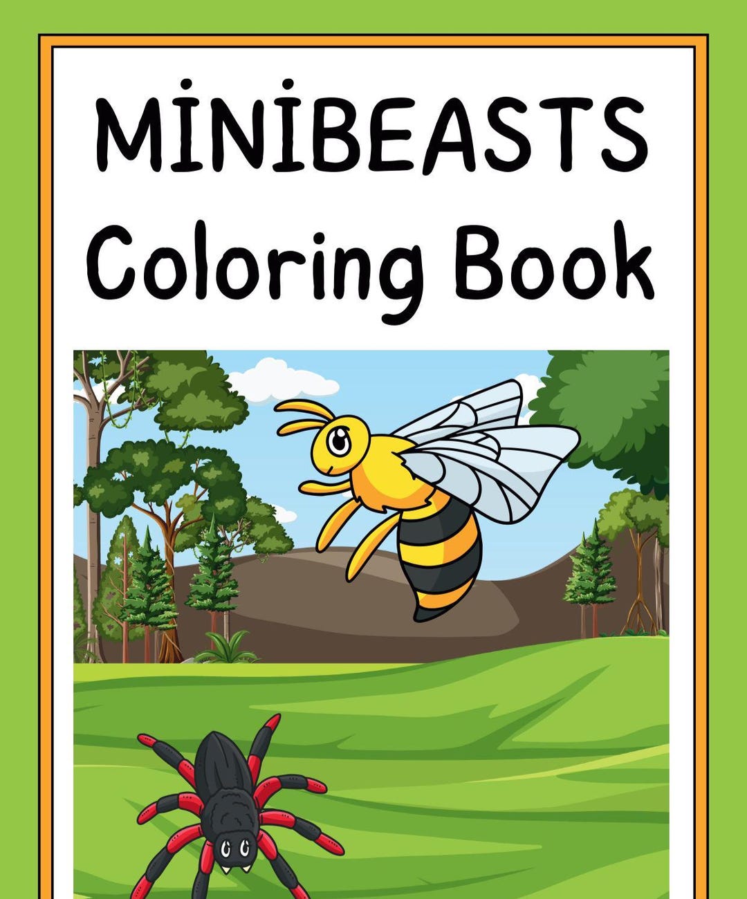 9 Minibeasts Coloring & Tracing Pages for Kids | Ant, Mosquito ...