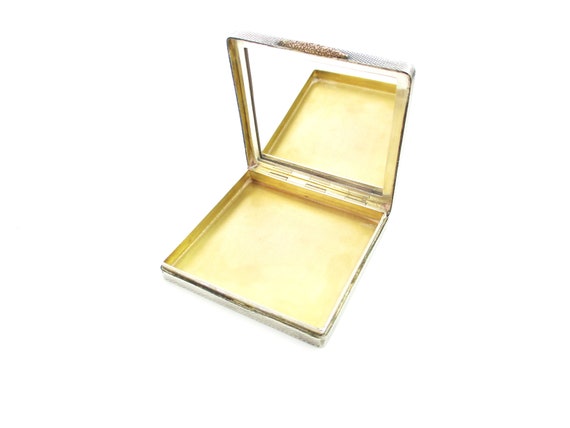 Art Deco Compact, Sterling Silver Monogram Powder Gil… - Gem