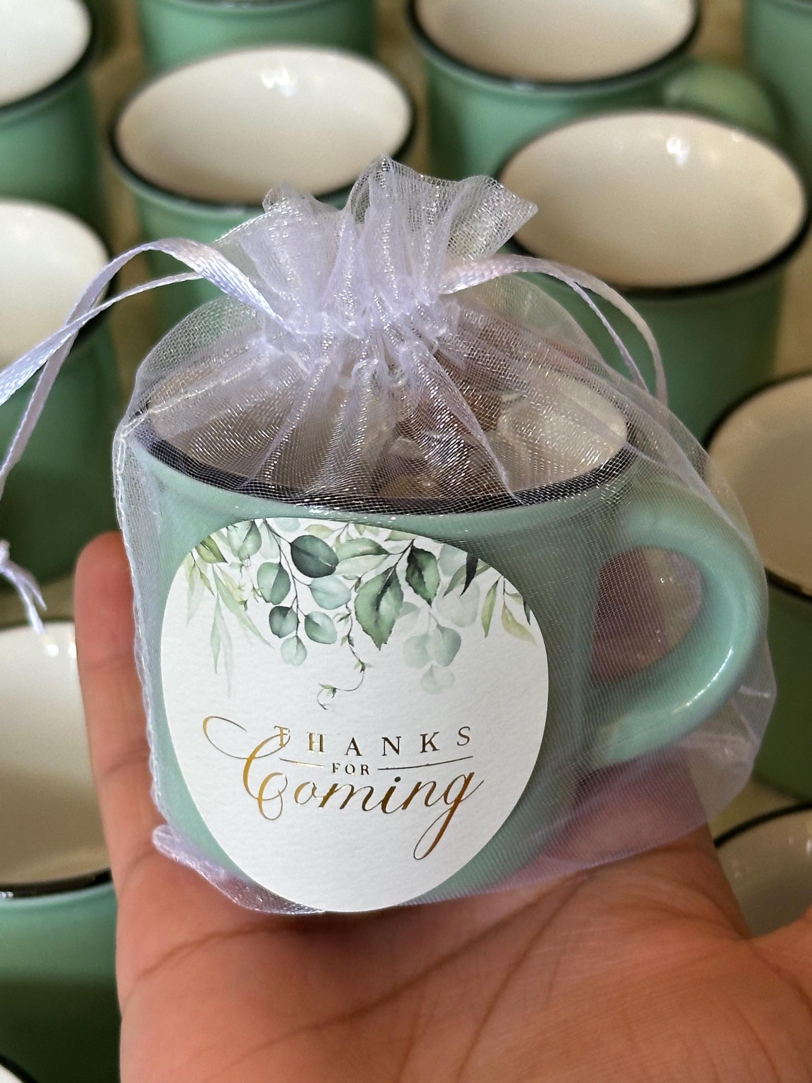 Tea Cup Party Favors Green - Etsy