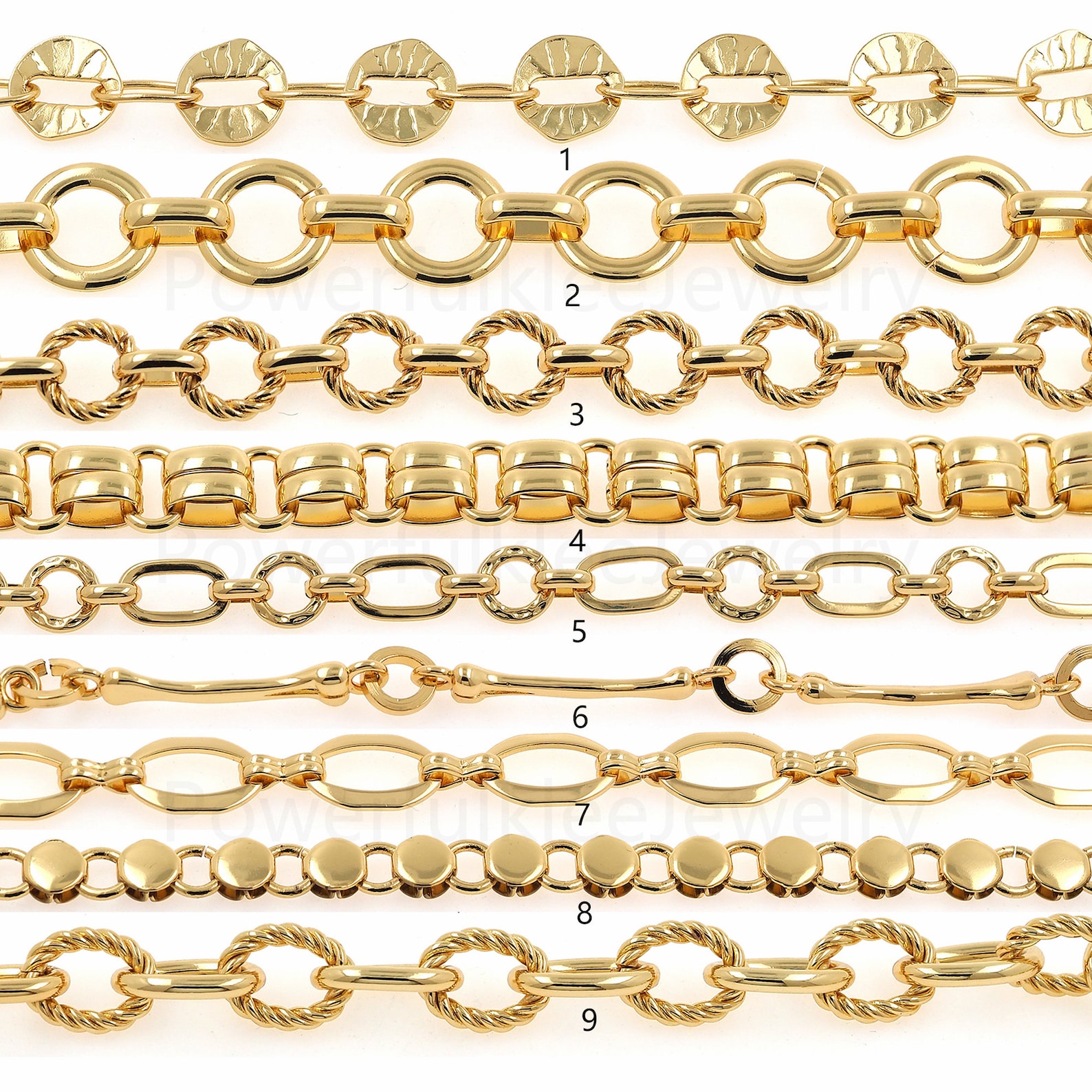 18K Gold Filled Chain Necklace-gold Dainty Link - Etsy