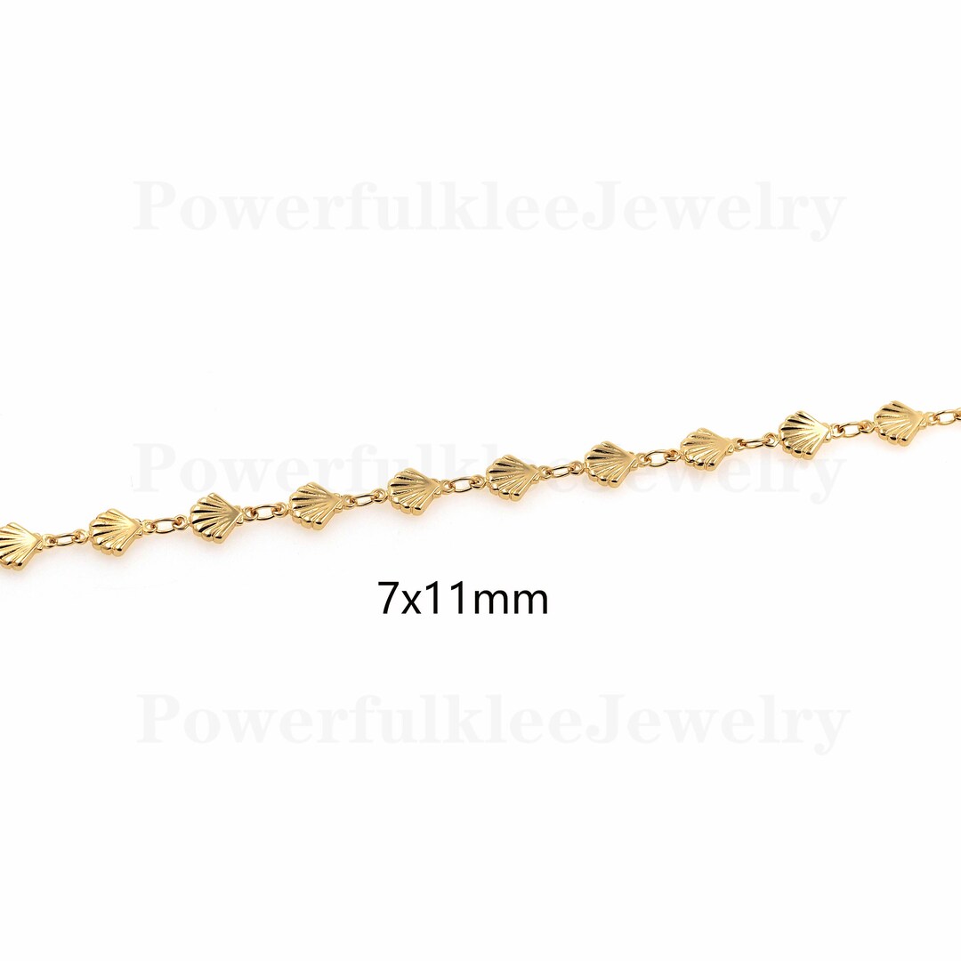 18K Gold Filled Shell Chain,chain Necklace,shell Chain,necklace for ...