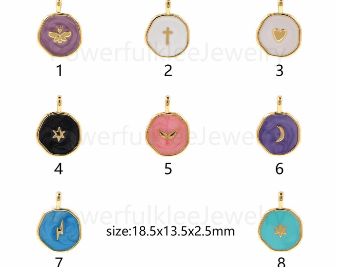 18K Gold Filled Dainty Jupiter Symbol Charm Astrological Charm - Etsy