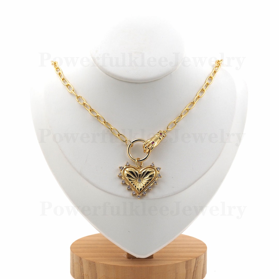 18K Gold Filled Heart Chainoval Chaingold Oval Chaingold - Etsy