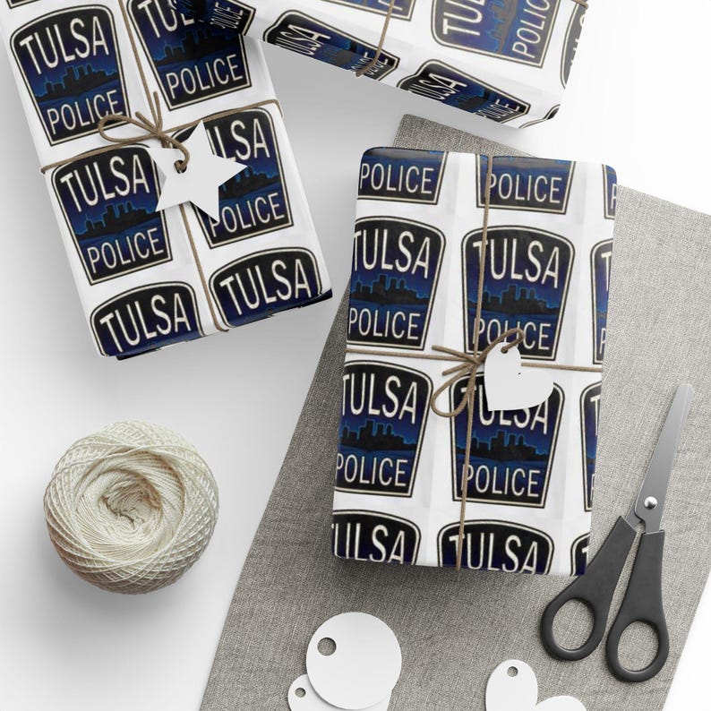 Tulsa Police Wrapping Paper: Fine Art Paper Gift Wrap - Etsy UK
