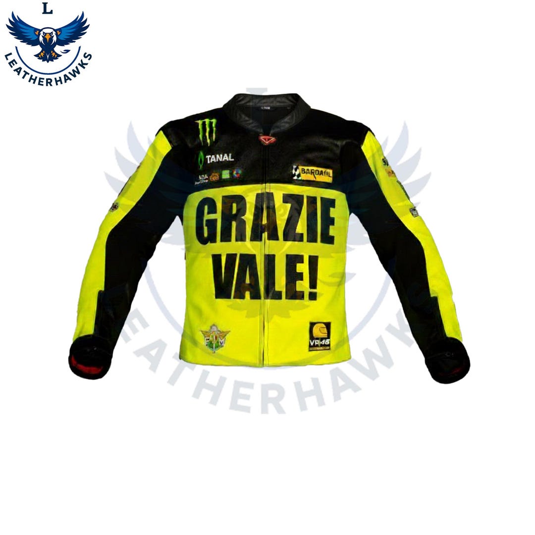 Valentino Rossi Grazie Vale G-plus Motorbike Riding Jacket - Moto GP ...