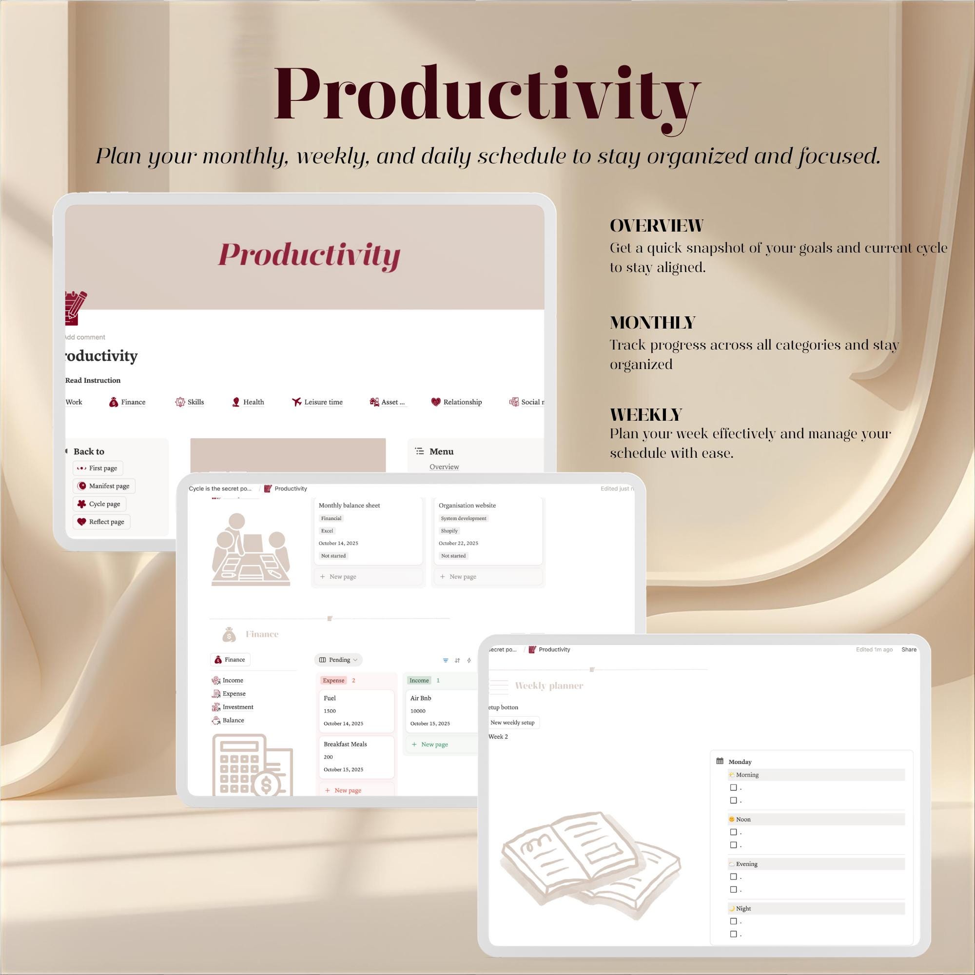 The Ultimate Notion Planner Template. Life, Goals and Productivity ...