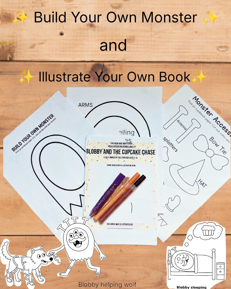 Storycraft Kit for Kids | Build a Monster Puppet, Create a Storybook ...