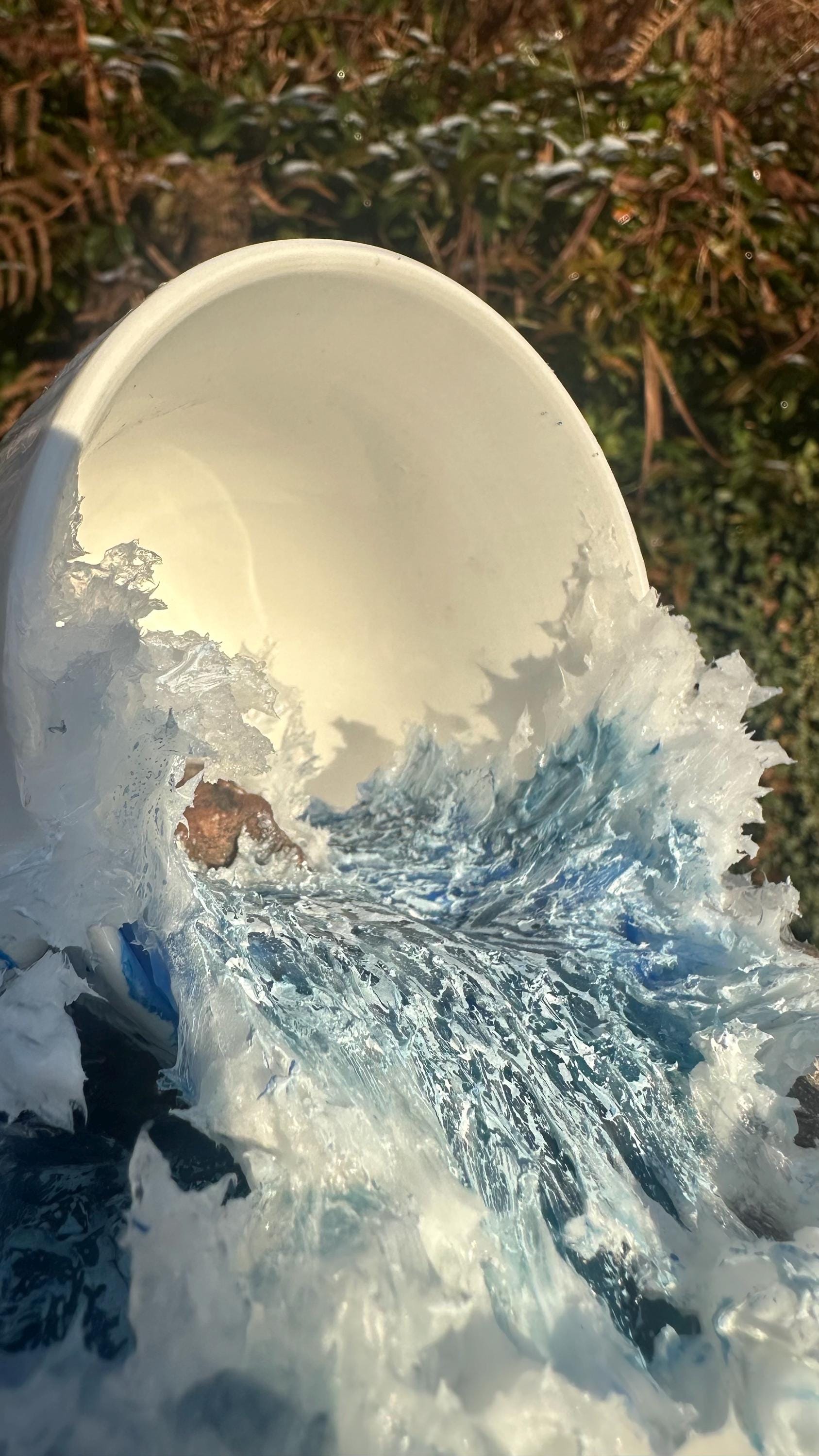 A Storm in a Teacup - Wave Sculpture , Sculpture - Etsy