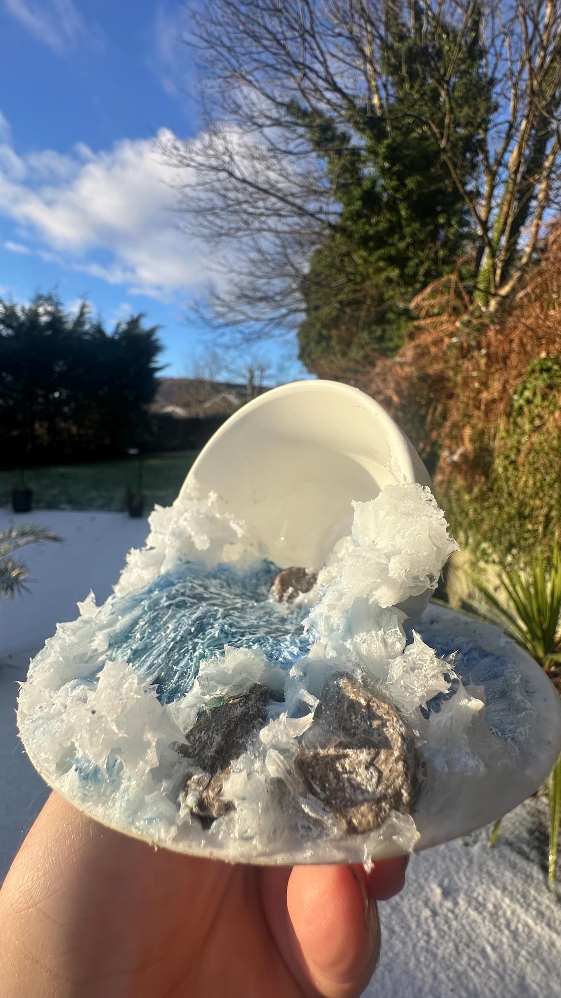 A Storm in a Teacup - Wave Sculpture , Sculpture - Etsy