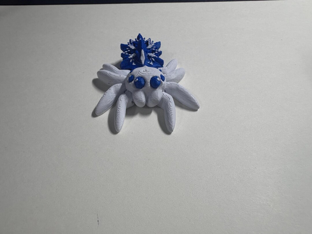 3D Printed Spider With Snowflake in Back - Etsy