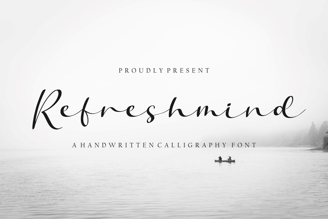 Refreshmind Font | Handwritten Signature Script Font | Cursive Modern ...