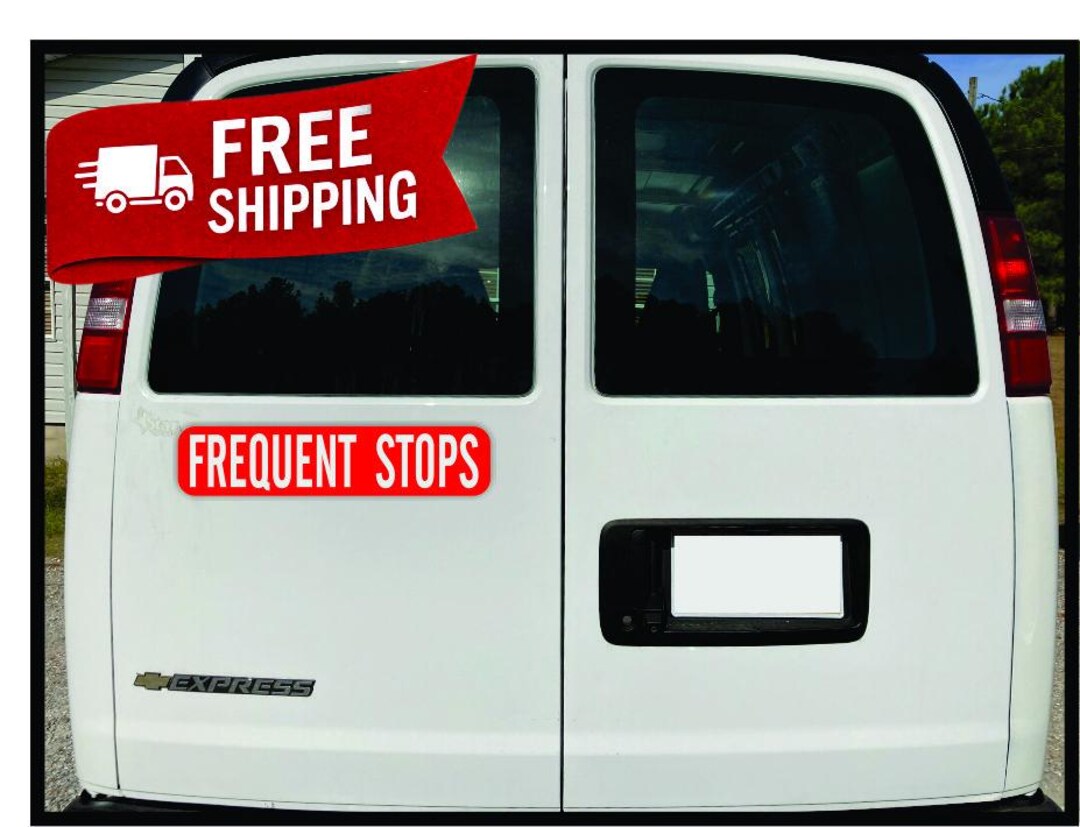 18" X 4" Frequent Stops Magnetic Sign - Etsy