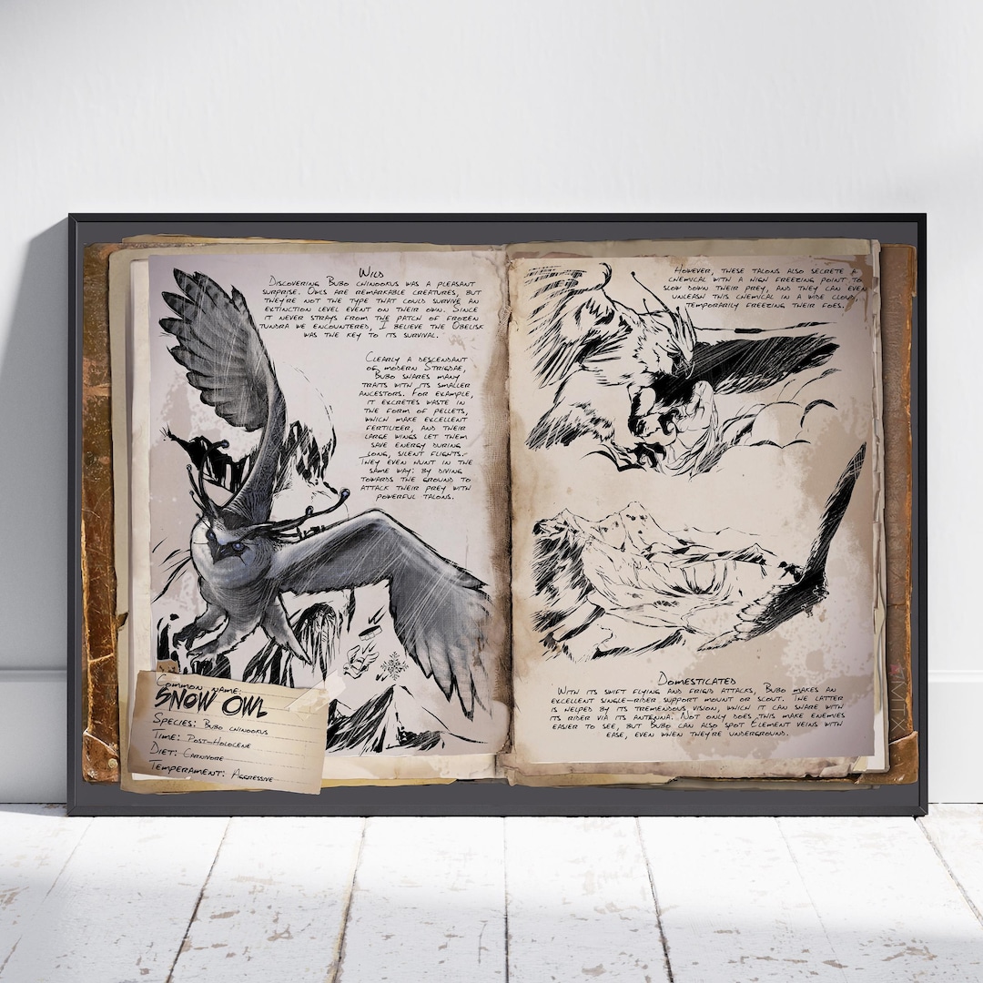 ARK Survival Evolved Poster | Dossiers Wall Art | Game Print #7 - Etsy