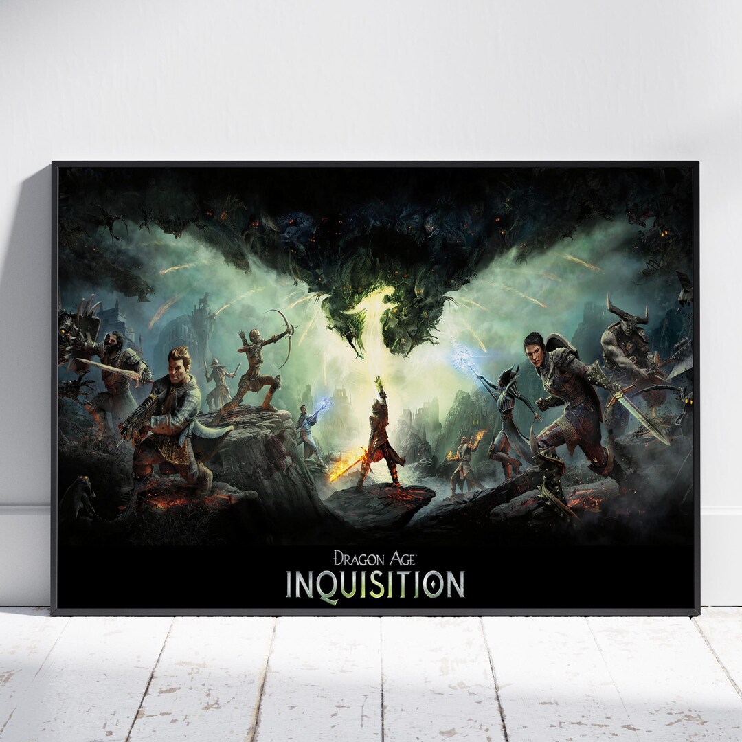 Dragon Age Poster, Inquisition Wall Art, Game Print - Etsy