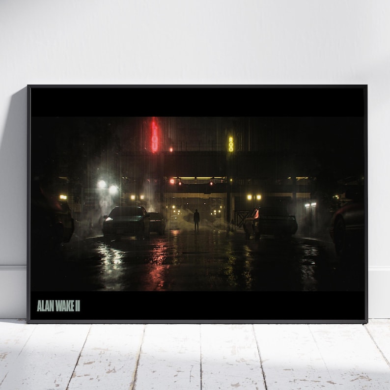 Alan Wake Poster | Horror Game Wall Art | Game Print #2 - Etsy