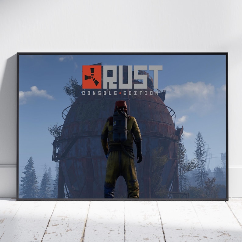 Rust Poster | Survive Wall Art | Game Print - Etsy