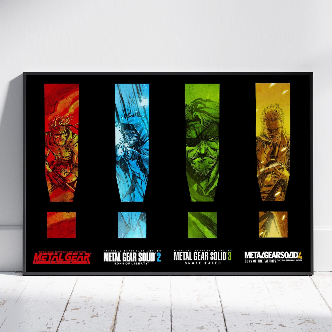 Metal Gear Solid Poster | Solid Snake Wall Art | Game Print #3 - Etsy