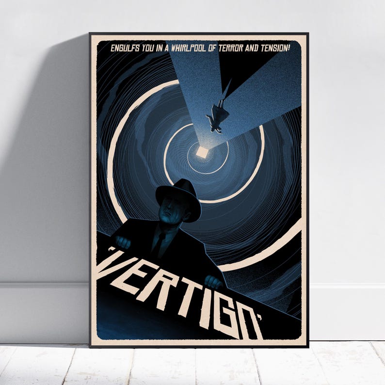 Vertigo Poster | James Stewart Wall Art | Cult Movie Print - Etsy