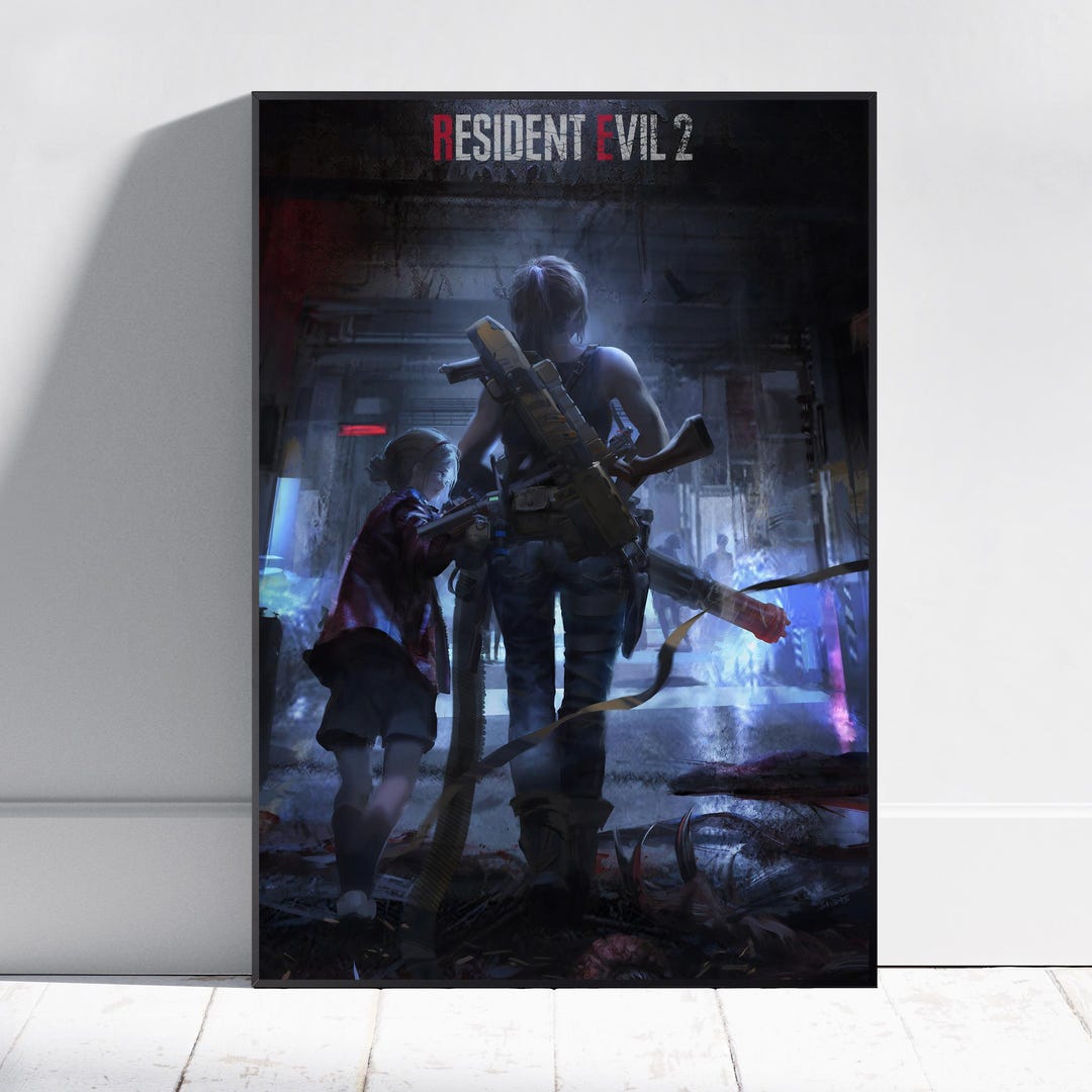 Resident Evil Poster, Chris Redfield Wall Art, Game Print #3 - Etsy ...