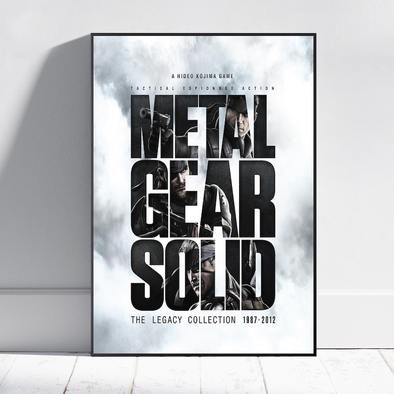 Metal Gear Solid Poster | Solid Snake Wall Art | Game Print #3 - Etsy