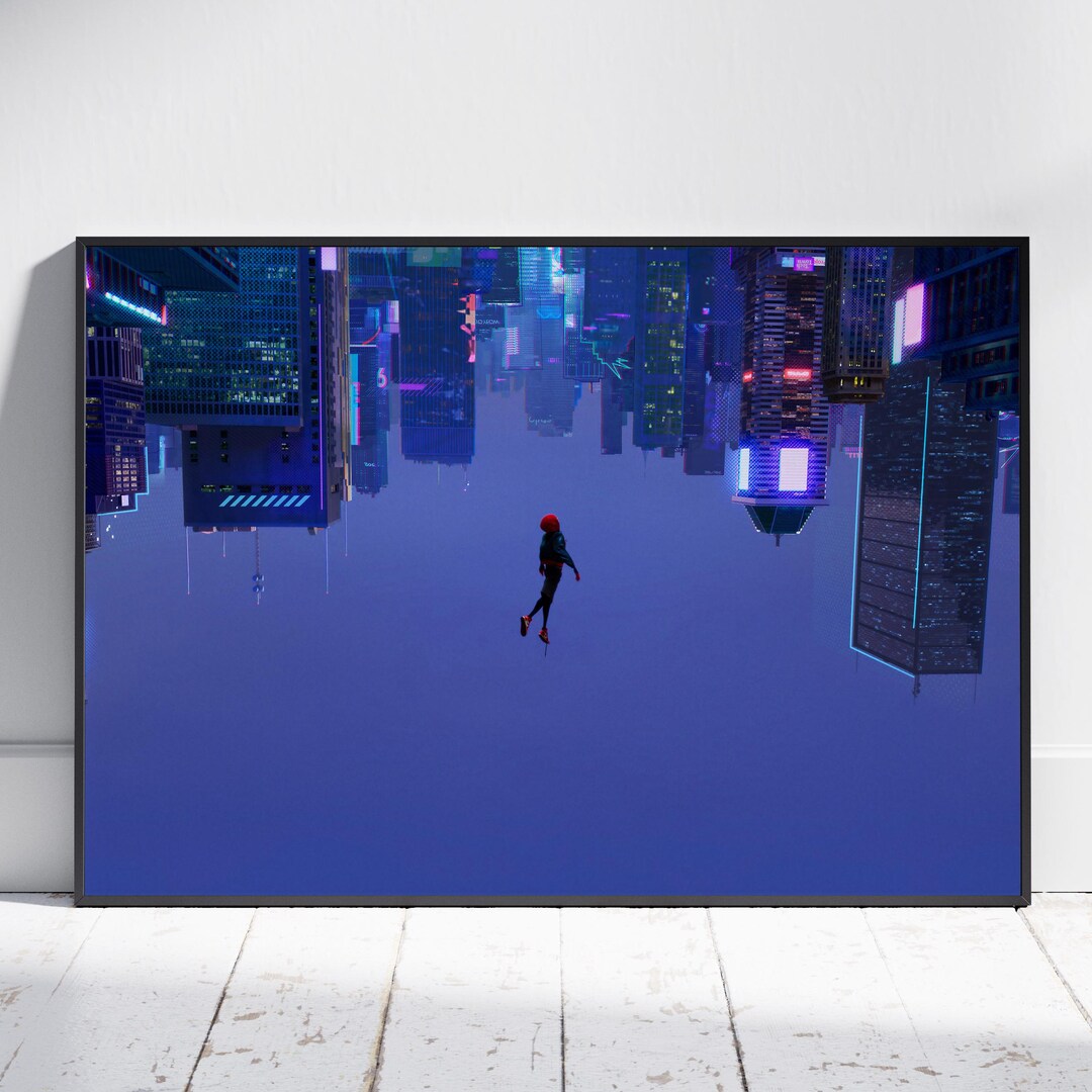 Spider Man Into the Spider Verse Poster | Miles Morales Wall Art | Game ...