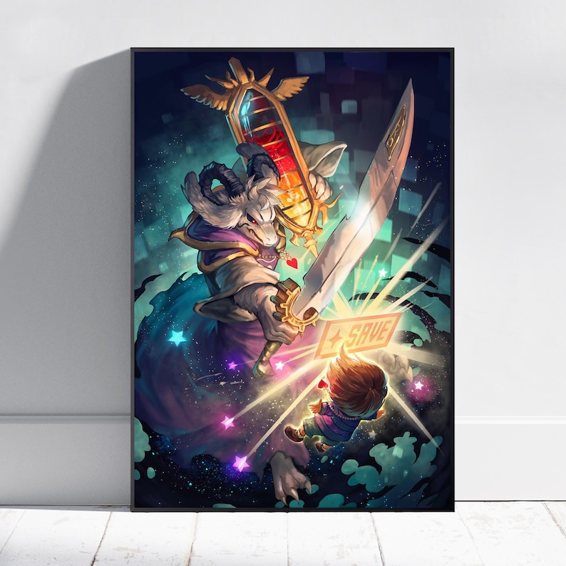 Undertale Poster | Frisk Wall Art | Game Print - Etsy