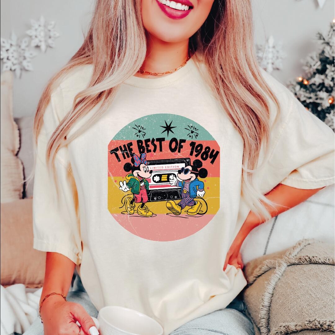 Disney the Best of 1984 Retro Shirt, Vintage 80s Mouse Style Shirt ...
