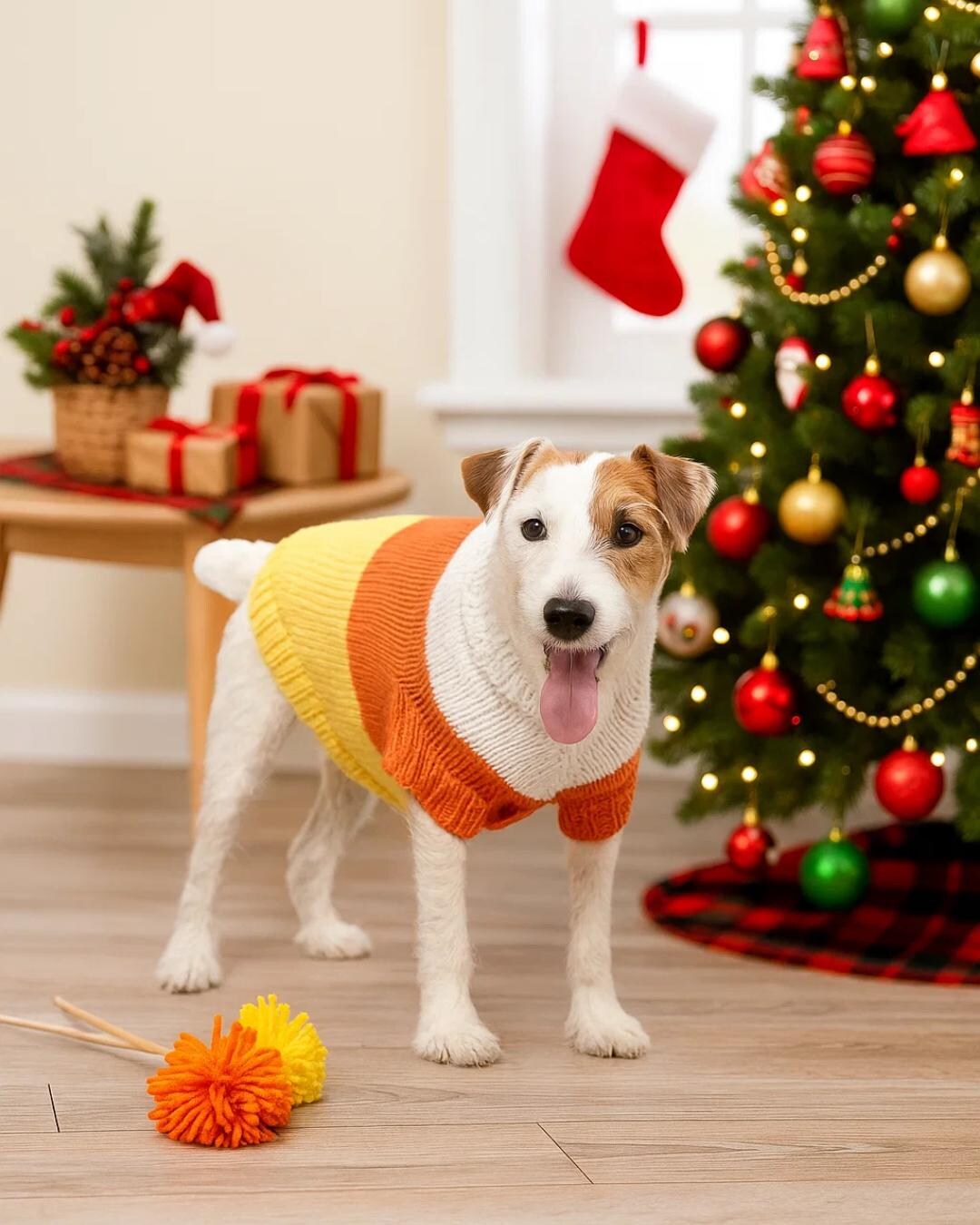 Candy Corn Dog Sweater, Easy Crochet Pattern Full Size, Instant Digital ...
