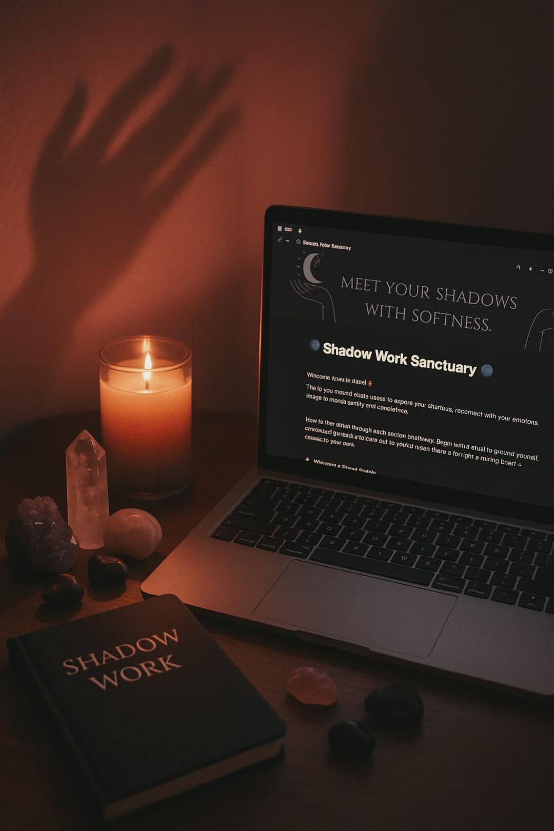 Shadow Work Notion Template | Dark Feminine Healing Journal for Self ...