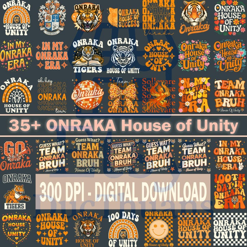 Onraka House of Unity PNG Bundle: Back to School, College Cheerleading ...
