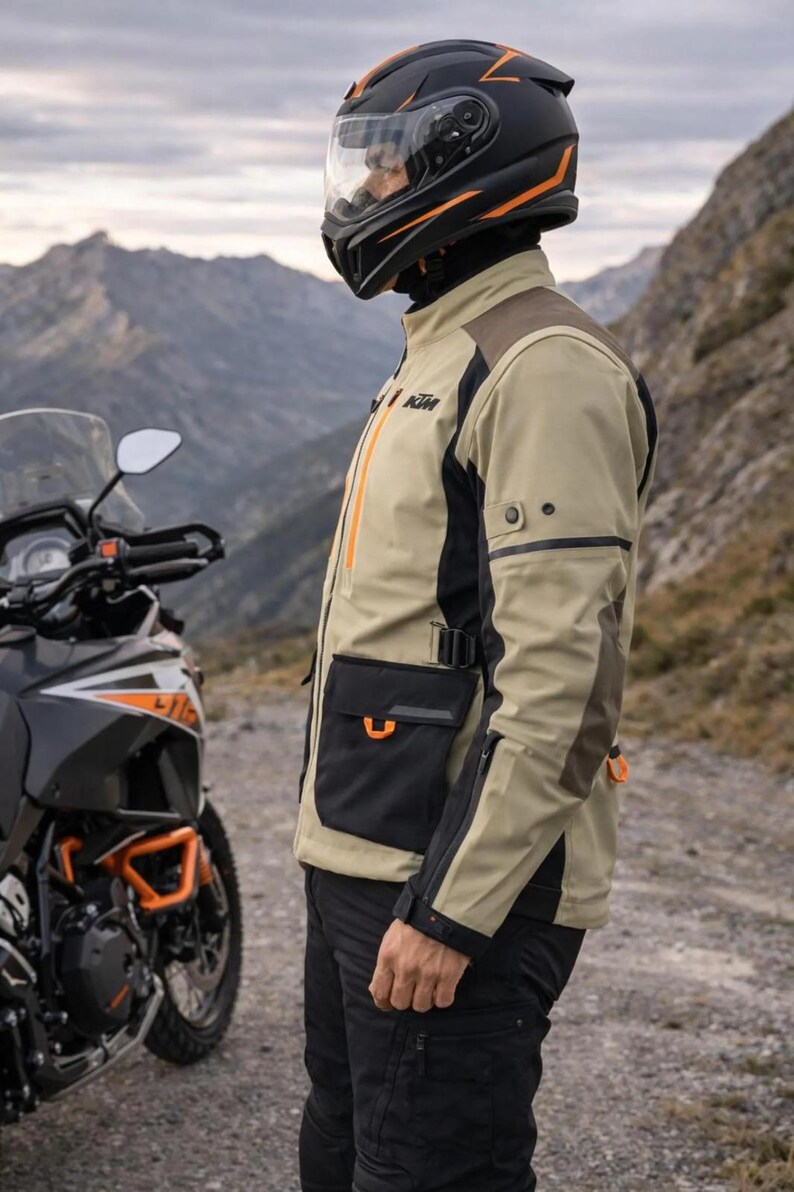 Men KTM Touring Adventure Motorcycle Jacket – Multi-color Touring Gear ...